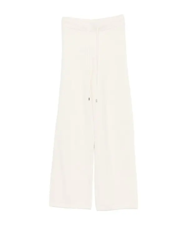 ERMANNO FIRENZE Drawstring-waist Fine-knit Trousers