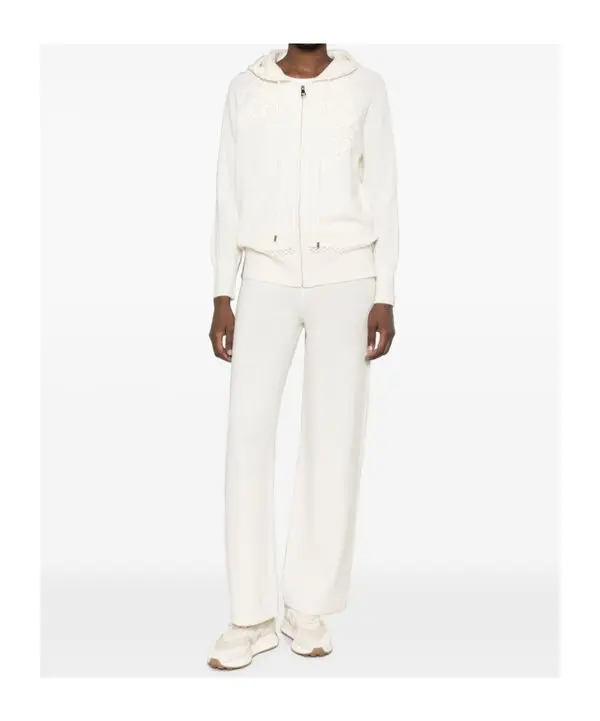 ERMANNO FIRENZE Drawstring-waist Fine-knit Trousers