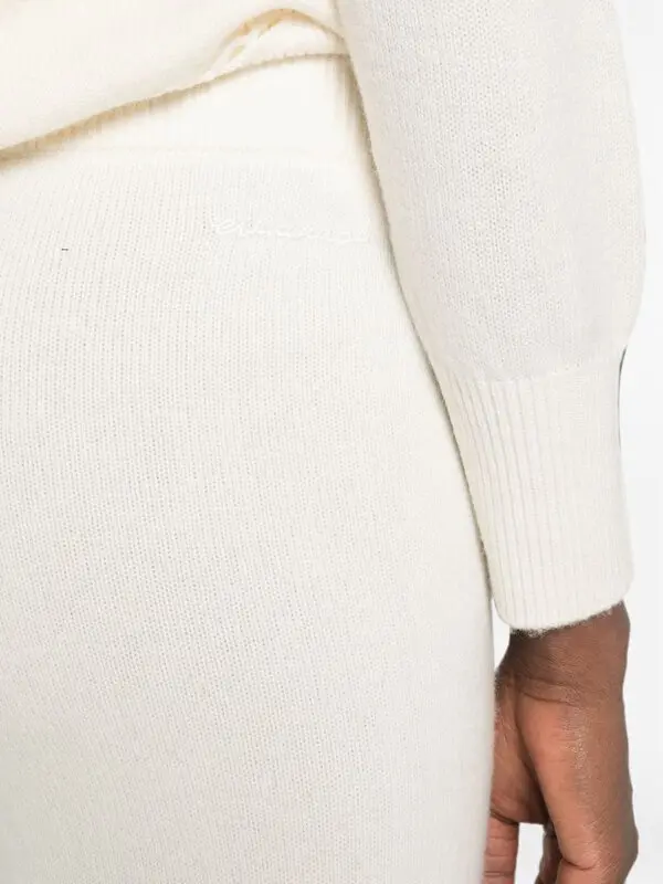 ERMANNO FIRENZE Drawstring-waist Fine-knit Trousers