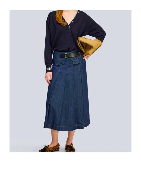 SEMICOUTURE V-neck Sweater With Decorative Buttons