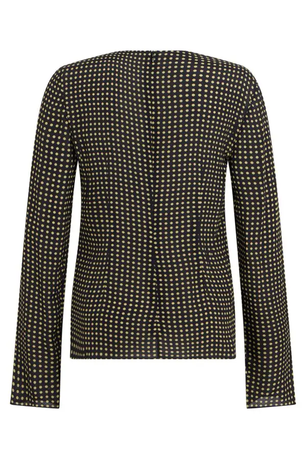 Philosophy Di Lorenzo Serafini Polka-dot Printed Crewneck Blouse