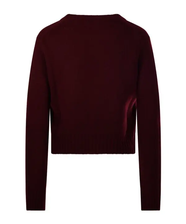 BE YOU Ribbed-knit Round-neck Sweater