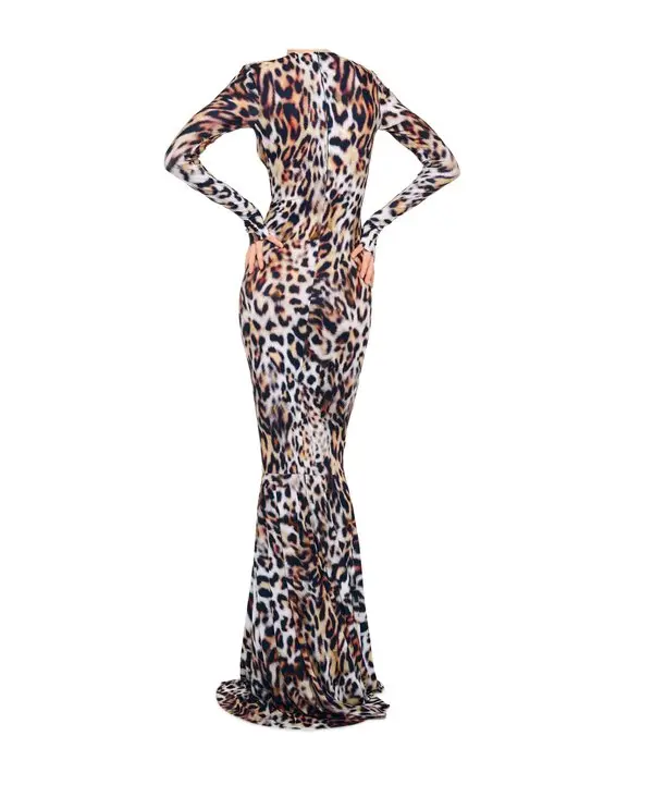 Norma Kamali Pleated-front Fishtail Gown