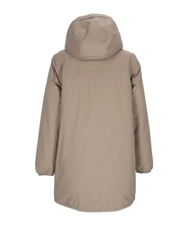 K-WAY Jacinthe Orsetto 3/4 Length Hooded Coat
