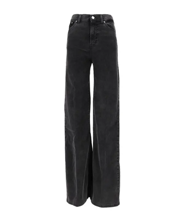 DONDUP Logo Patch Straight-leg Pants