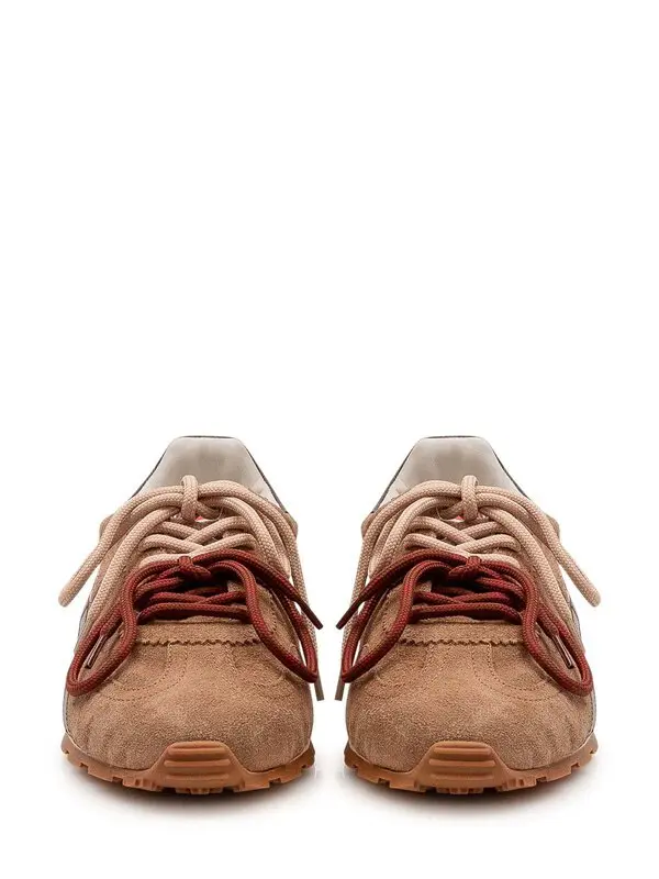 Dsquared2 Round Toe Lace-up Sneakers - Brown