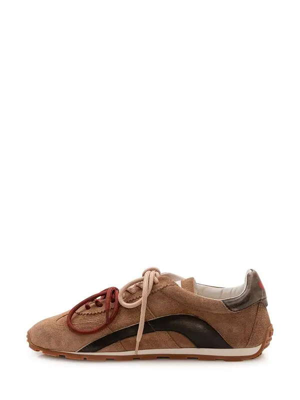 Dsquared2 Round Toe Lace-up Sneakers - Brown
