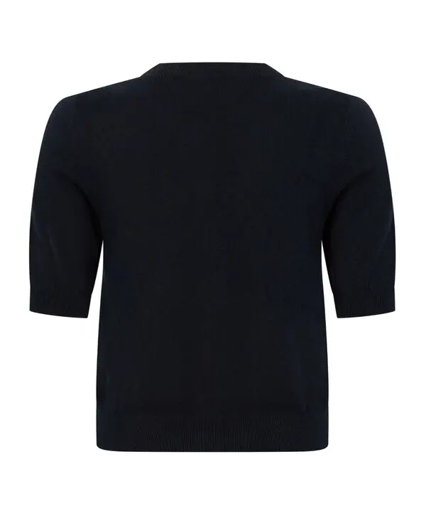 LISA YANG Short Sleeve Button Cardigan