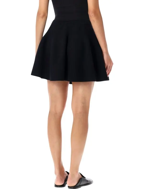 LISA YANG Knitted Mini Skirt - Black