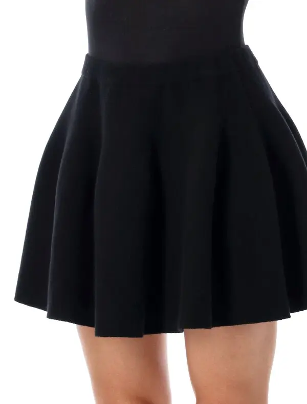 LISA YANG Knitted Mini Skirt - Black