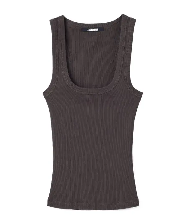 Jacquemus Square Neck Ribbed Knit Vest