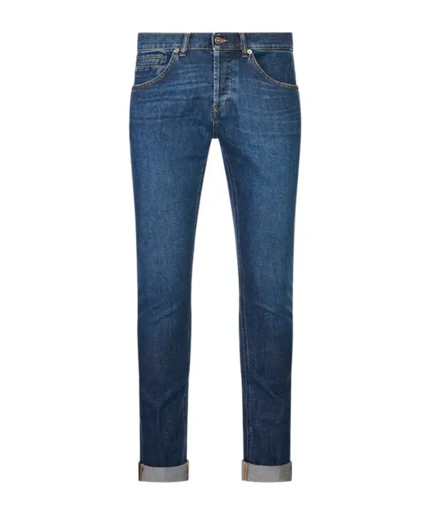 DONDUP Cuffed Hem Denim Trousers