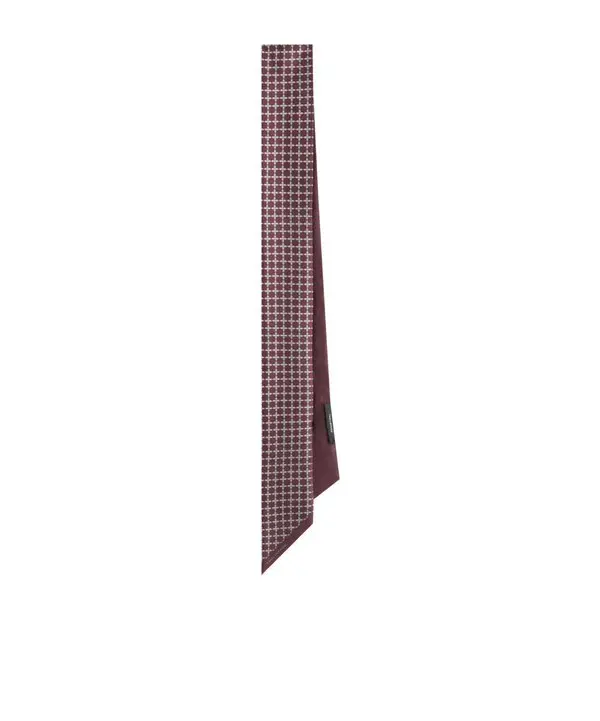Tagliatore Geometric Print Scarf - Gray