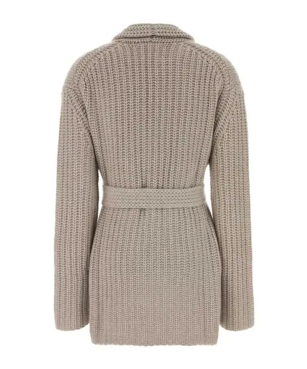 LISA YANG Belted Wrap Cardigan - Beige