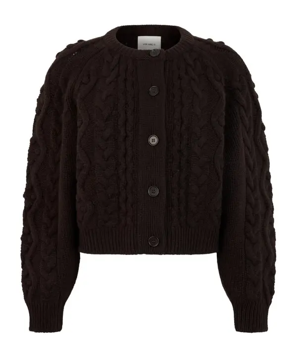 LISA YANG Cable-knit Cashmere Cardigan