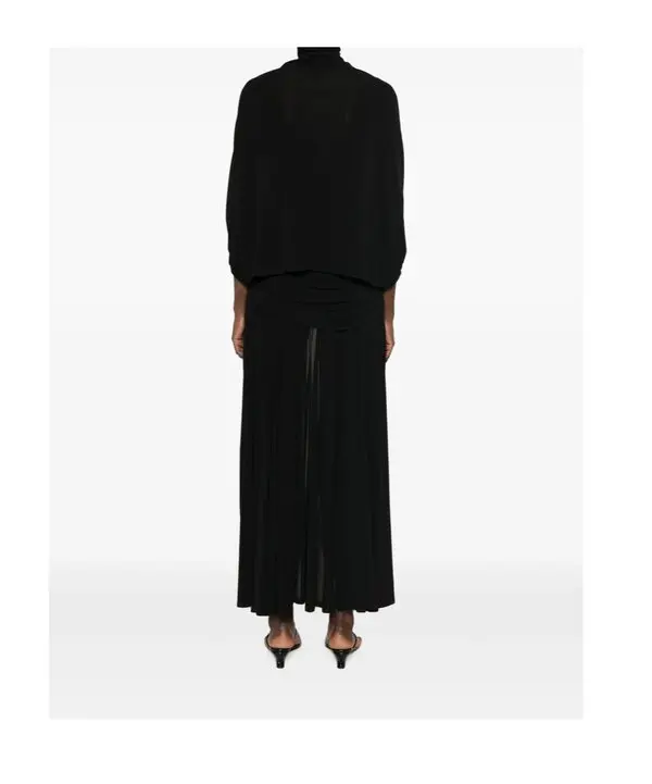 JEAN PAUL GAULTIER Long-sleeved Draped Maxi Dress