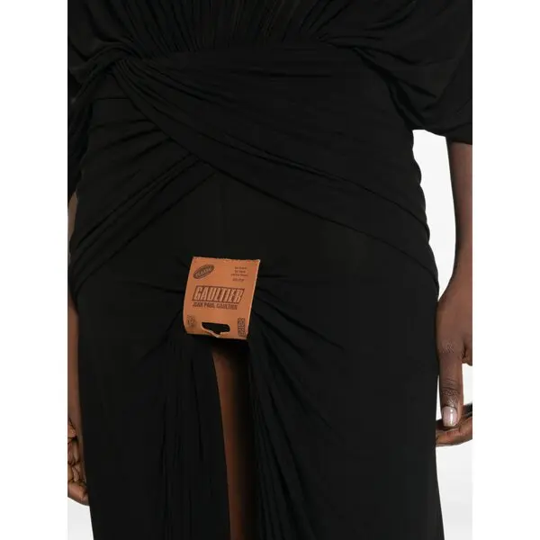 JEAN PAUL GAULTIER Long-sleeved Draped Maxi Dress