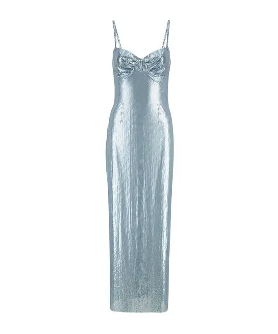 Rabanne Chainmail Gathered Maxi Dress