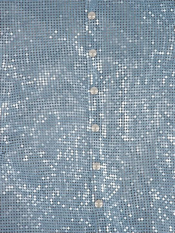Rabanne Chainmail Gathered Maxi Dress