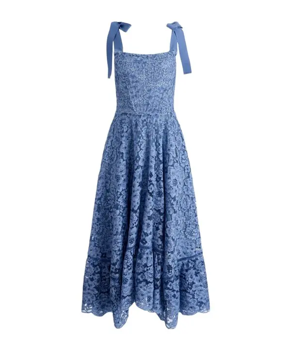 ALICEOLIVIA Rosalee Lace Bustier Dress
