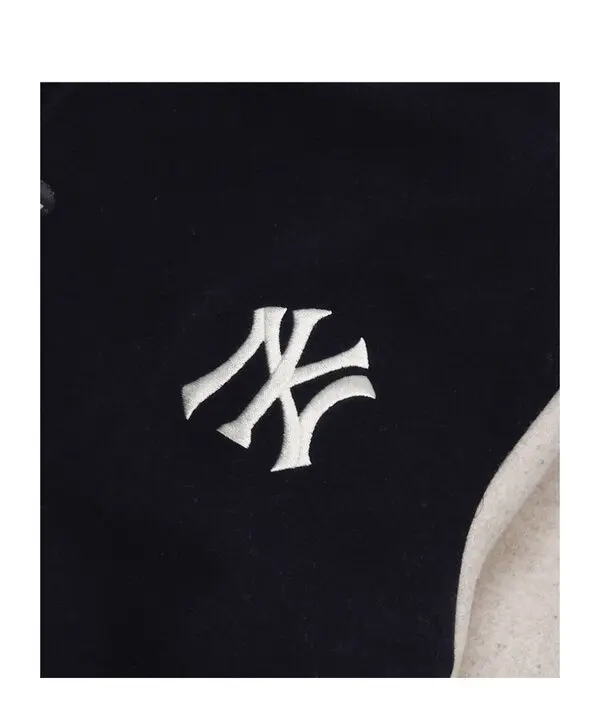 SPORTY  RICH Sporty & Rich Varsity Jacket With Striped Trim