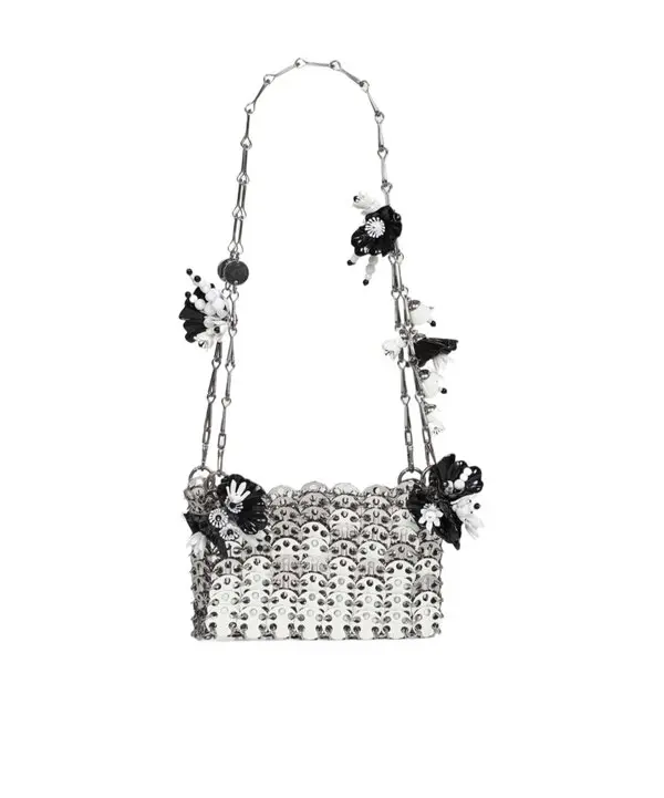 Rabanne Floral Disc Shoulder Bag