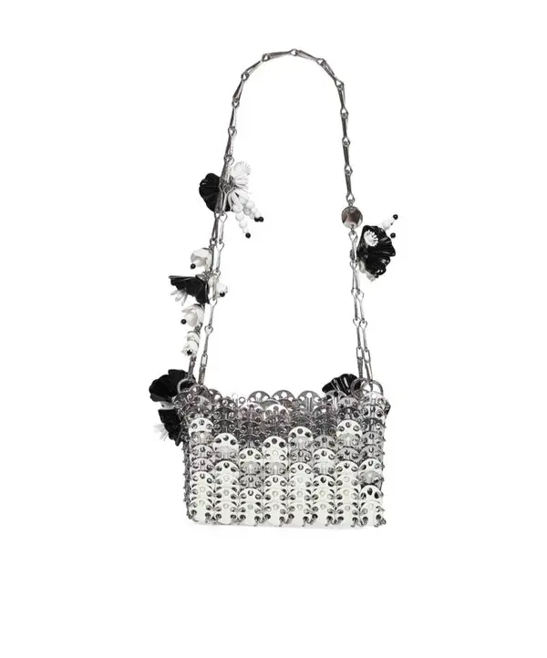 Rabanne Floral Disc Shoulder Bag