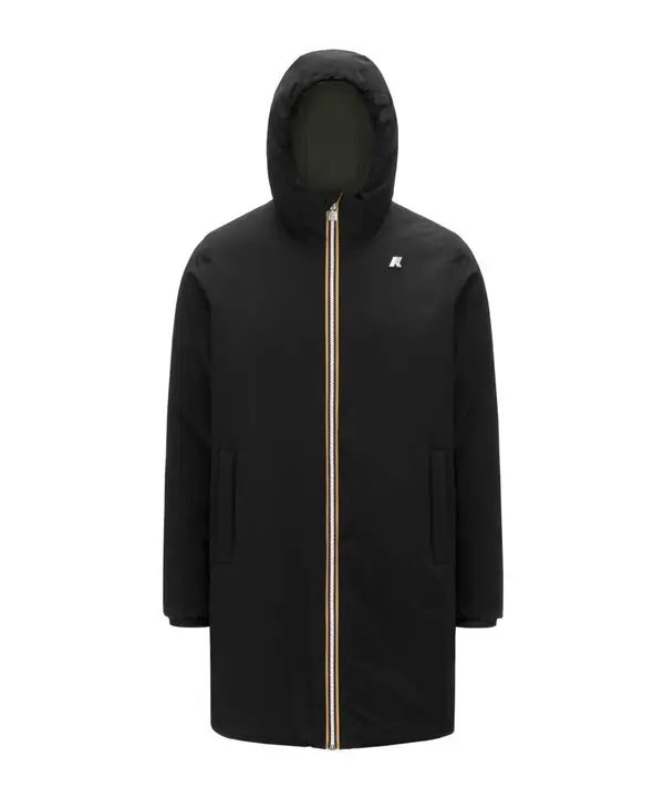 K-WAY Logo Parka - Black