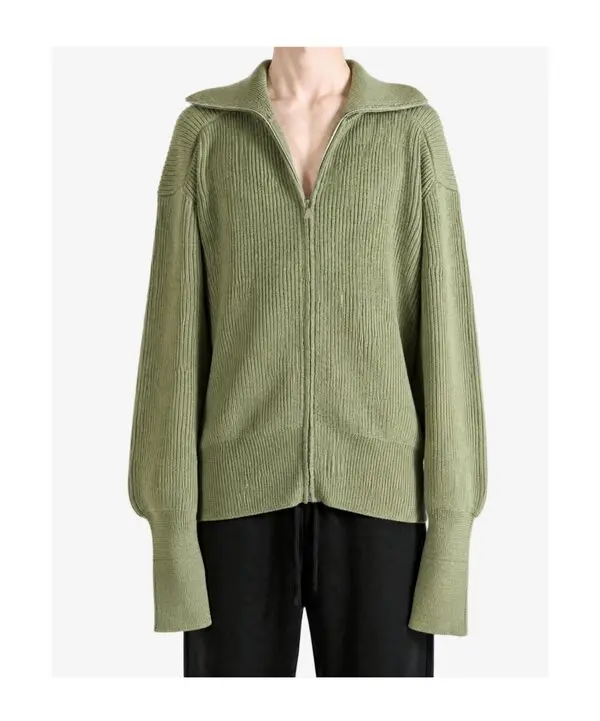 RIER Long-sleeved Cardigan With Zip Collar