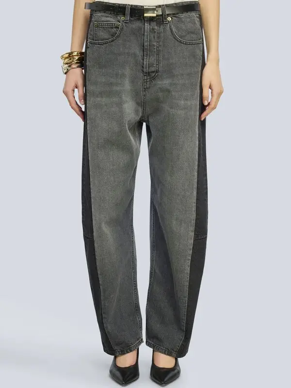 SEMICOUTURE Loose-fit Paneled Jeans
