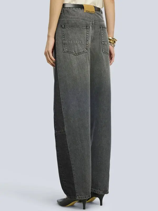 SEMICOUTURE Loose-fit Paneled Jeans