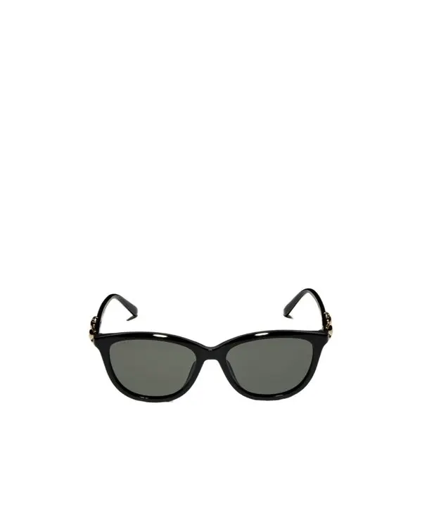 Gucci Oval Frame Sunglasses - Black