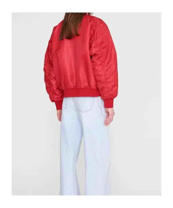 ANINE BING Bomber Jacket With Ribbed Details