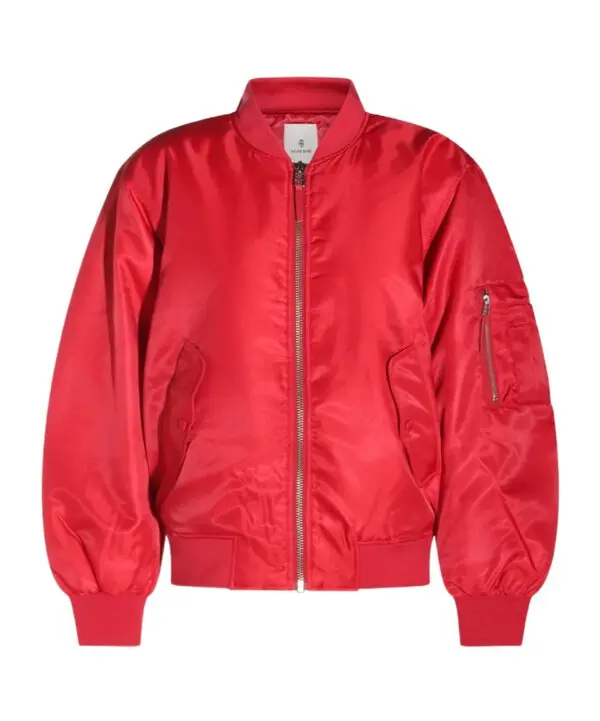 ANINE BING Leon Bomber Jacket - Tango Red