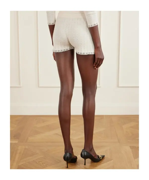 Gucci Lace Detail Elastic Waist Shorts