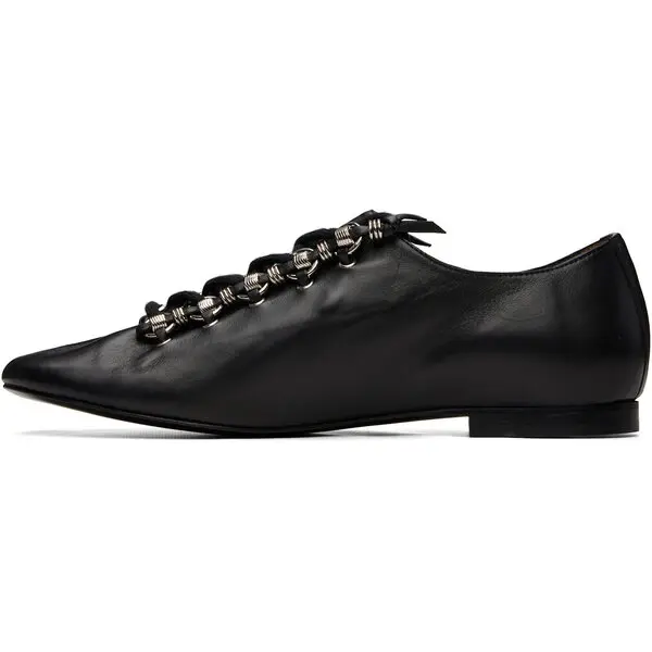 TOGA VIRILIS Leather Derby With Patterned Hardware
