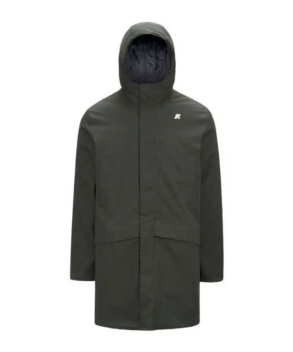 K-WAY Waterproof Hooded Jacket - Green