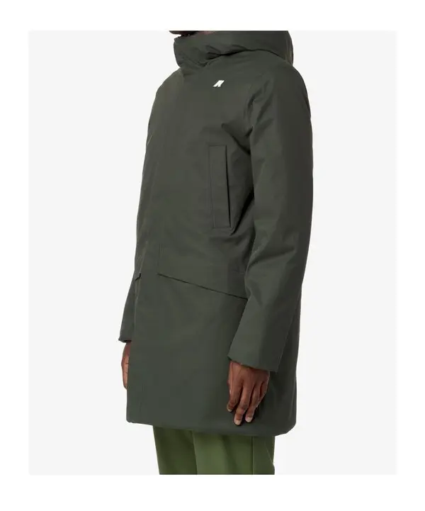 K-WAY Waterproof Hooded Jacket - Green