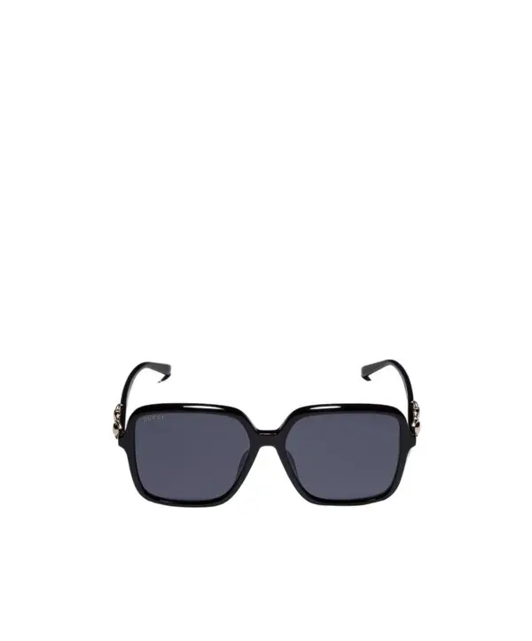 Gucci Geometric Square Frame Sunglasses - Gray