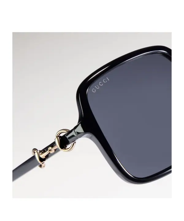 Gucci Geometric Square Frame Sunglasses
