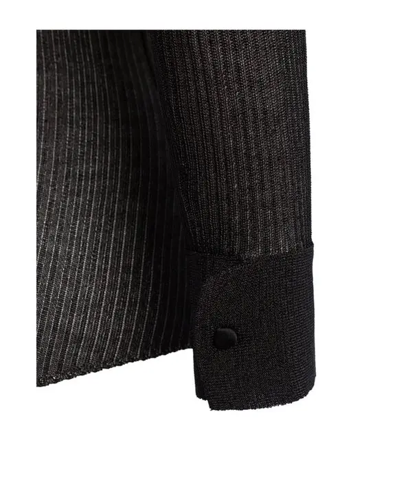 DONDUP Ribbed Knit Long Sleeve Cardigan
