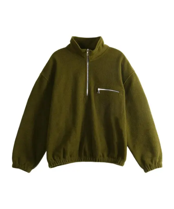 RIER Half-zipped High Neck Sweatshirt - No