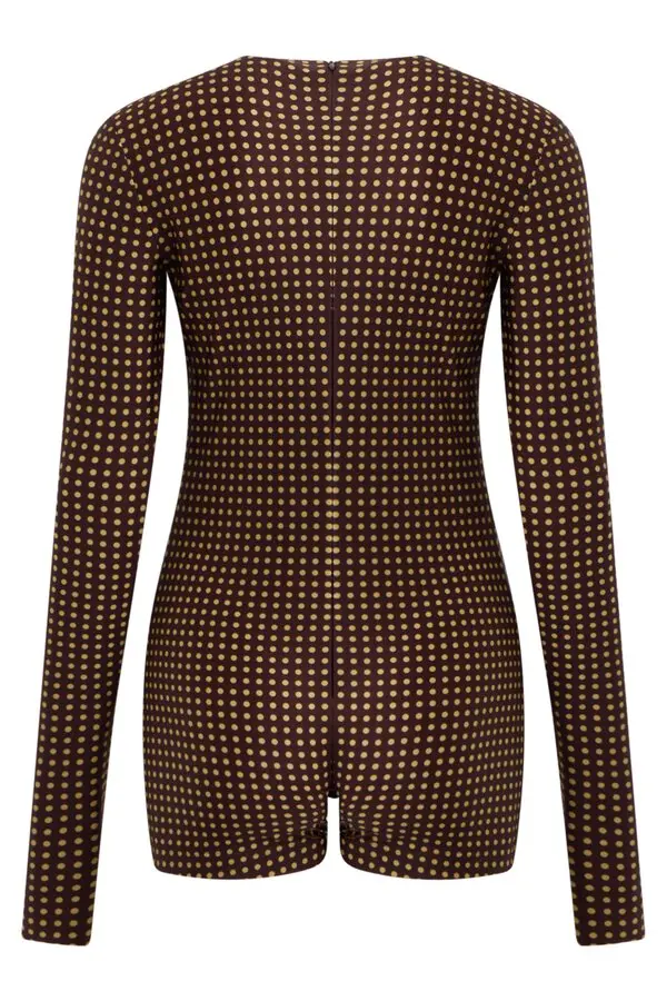 Philosophy Di Lorenzo Serafini Fitted Polka Dot Jumpsuit