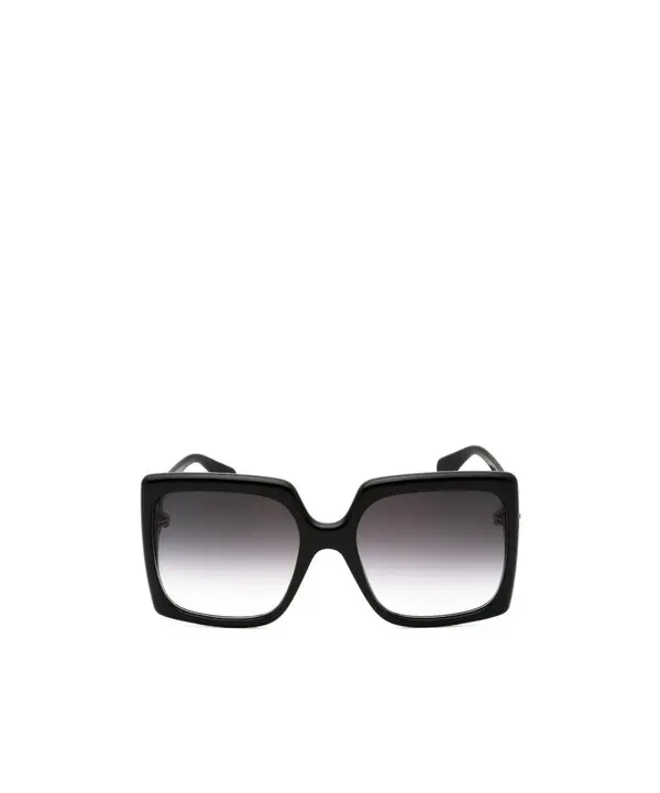 Gucci Full Rim Square Frame Sunglasses - Black