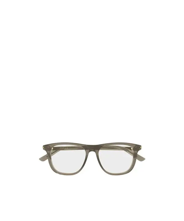 Gucci Square Frame Eyeglasses - Brown
