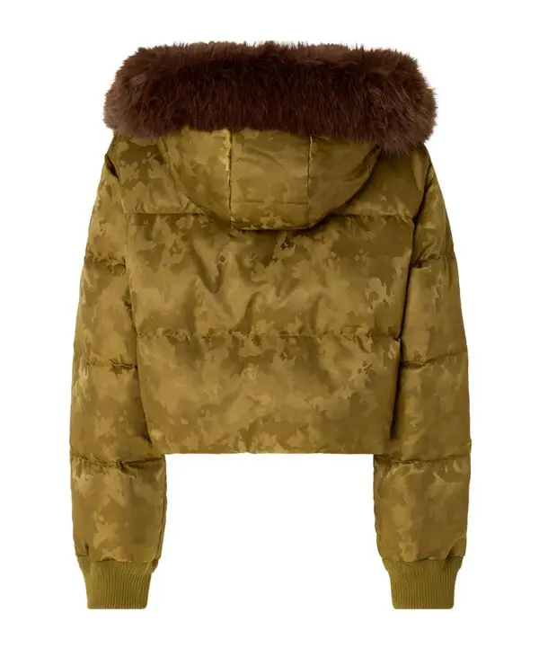 Pinko Camouflage Motif Padded Jacket