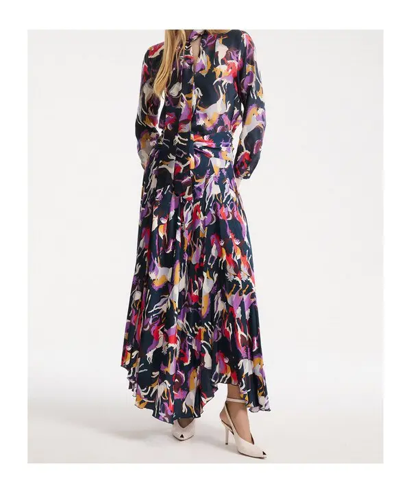 Marella Printed Viscose Twill Skirt