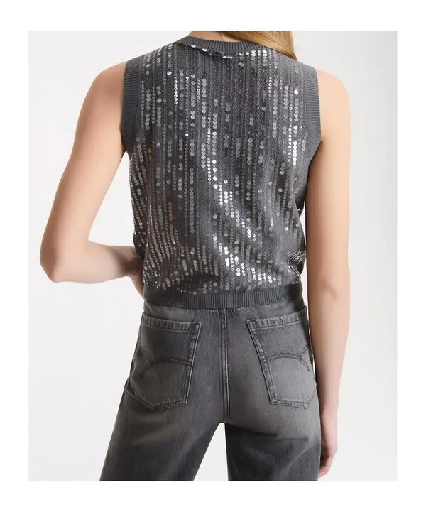 Marella Button-front Sequin Vest