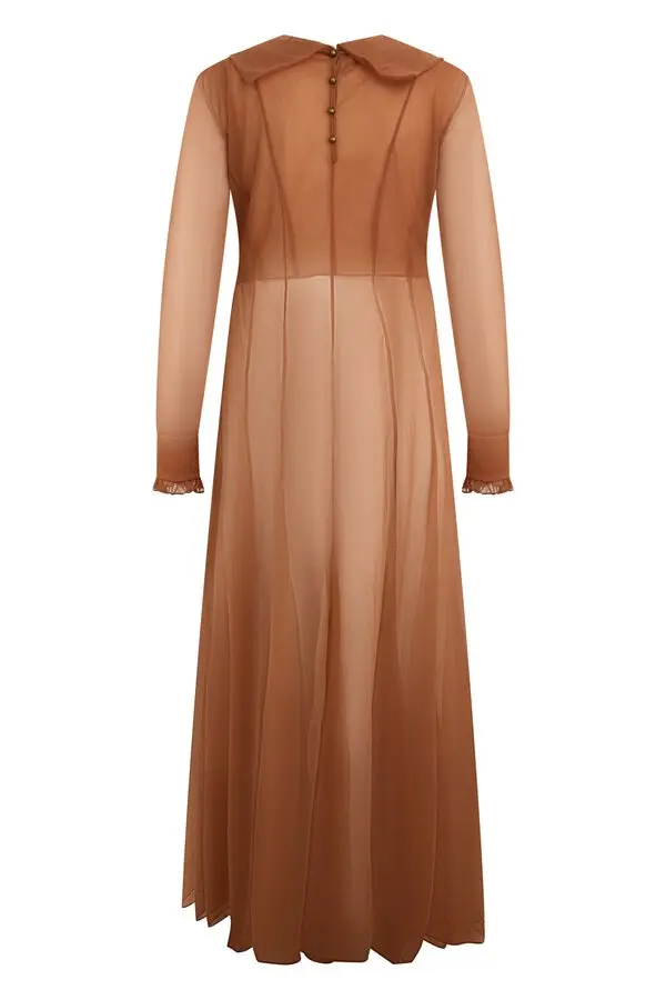 Philosophy Di Lorenzo Serafini Sheer Long Dress