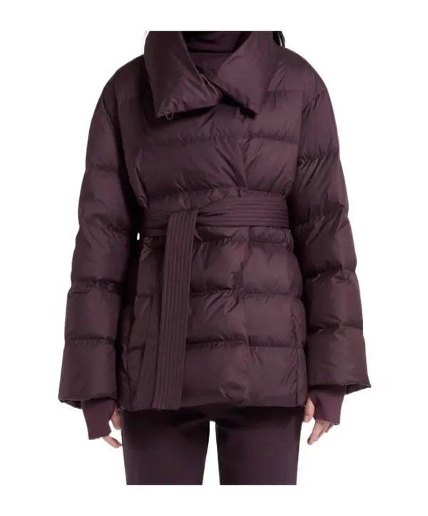 Marella Quilted Down Jacket With Belt
